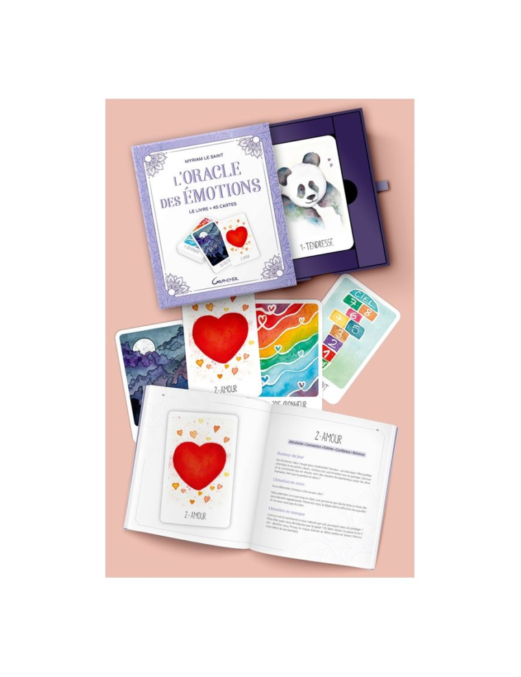 l'oracle des emotions 45 cartes de divination + livre Neuf blister ...